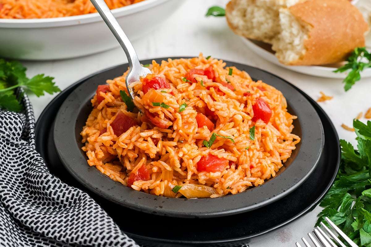 Tomato Rice Recipe - Cup of Yum