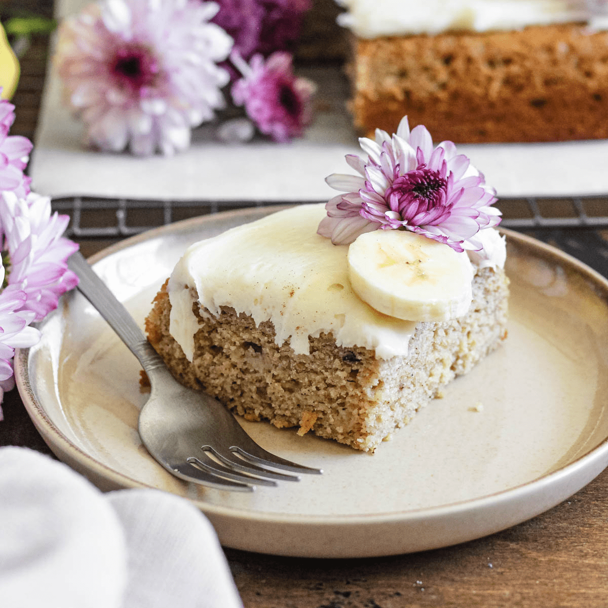 The Best Ever Banana Cake with Cream Cheese Frosting Recipe - Cup of Yum