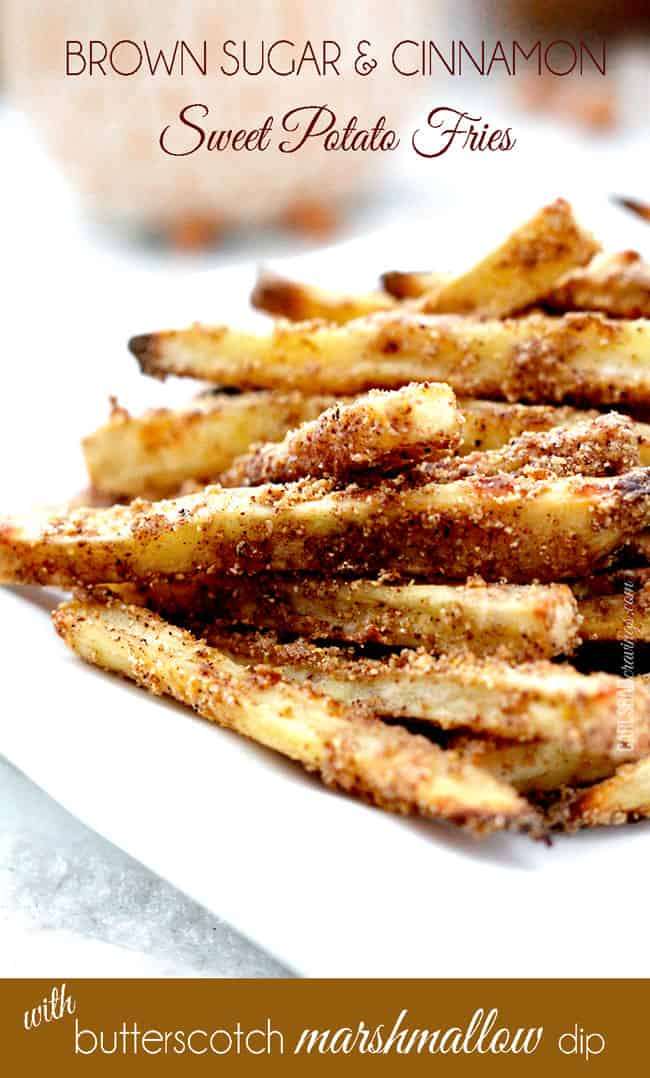 Brown Sugar & Cinnamon Sweet Potato Fries with Butterscotch Marshmallow ...