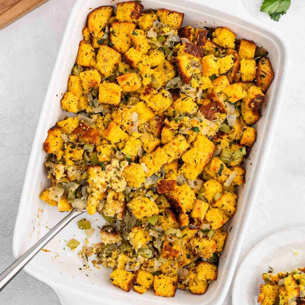 Cornbread Stuffing - Cup of Yum