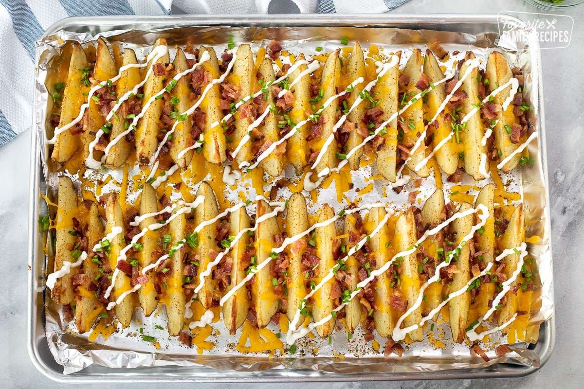 Loaded Potato Wedges - Cup of Yum